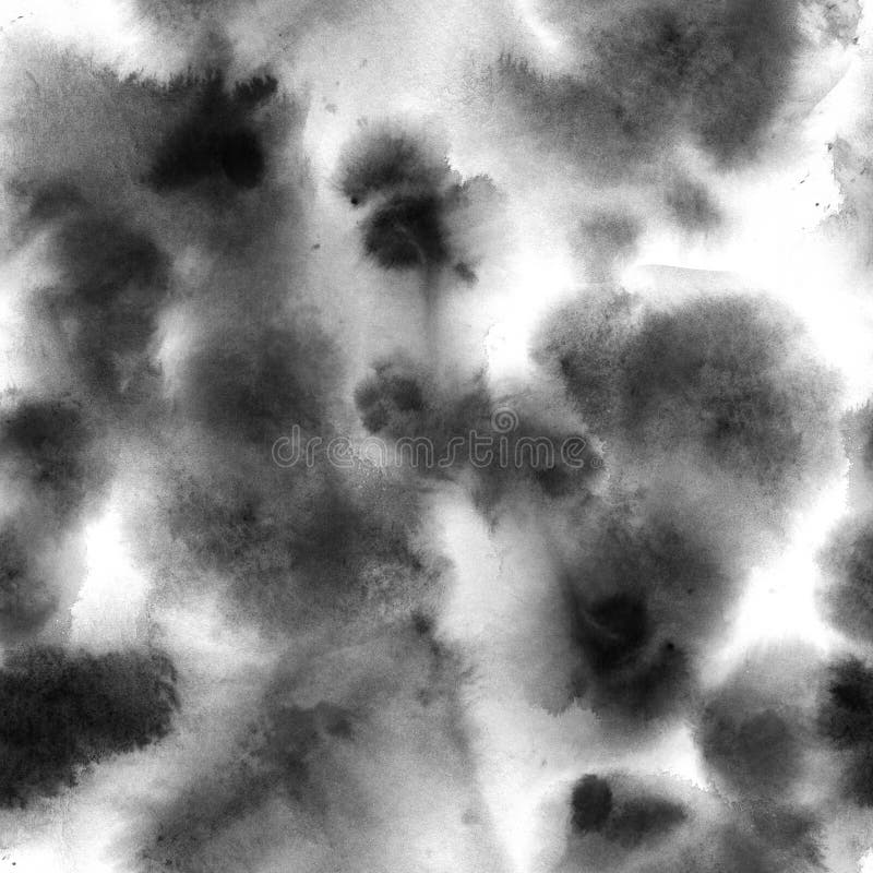 Aquarellfarbe Der Schwarzen Flecke Tintenflecke Stockbild - Bild von ...