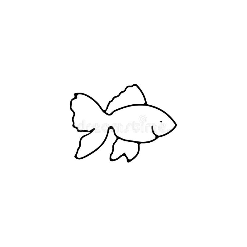 Aquarium Exotic Fish Thin Line Icon. Exotic Fish Linear Outline Icon ...