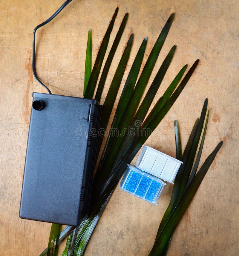 Aquarium Filter with Accessories Stock Image - Image of hobby, time ...