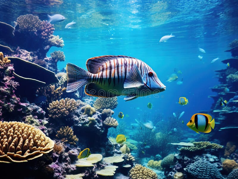 Aquarium Fish Made with Generative AI Illustration Stock Illustration ...