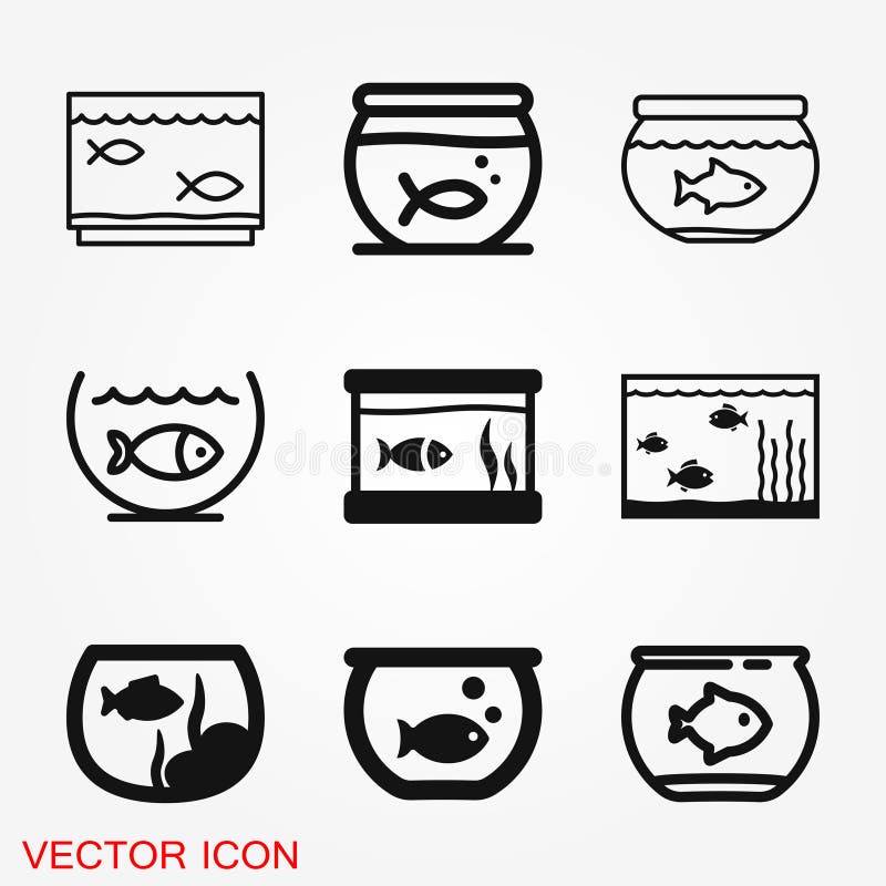 Aquarium Fish Vector Icon. Flat Aquarium Fish Icon for Your Design ...