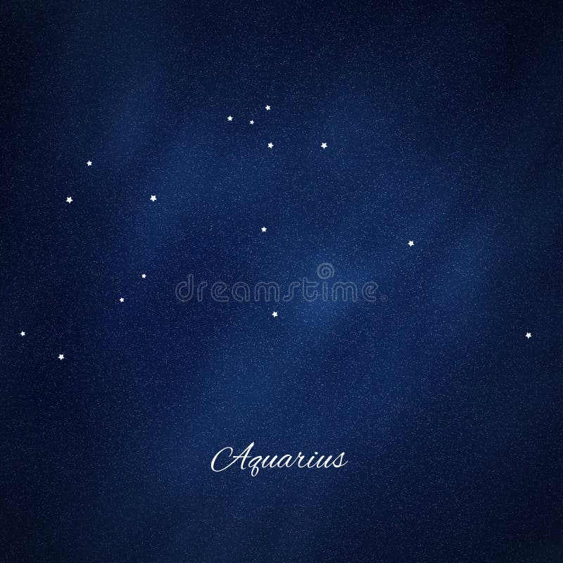 Aquarius Constellation, Cluster of Stars, , Water Bearer, Water Carrier ...