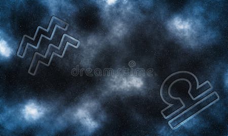 Aquarius and Libra Compatibility Stock Photo - Image of fortune, zodiac ...