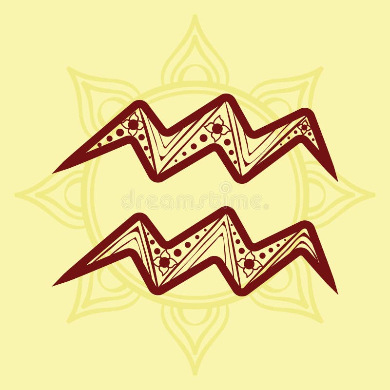 Aquarius. Vector Illustration Decorative Design Stock Vector ...