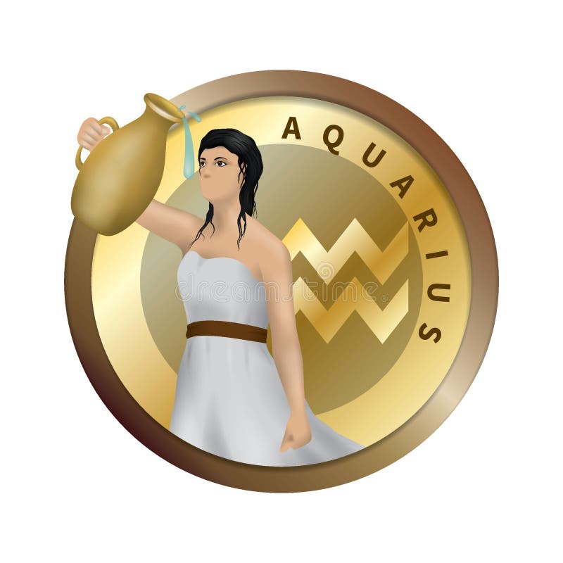 Aquarius. Vector Illustration Decorative Design Stock Vector ...