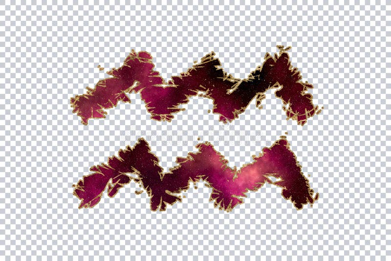 Aquarius Zodiac Sign, Red Sky Stock Illustration - Illustration of ...