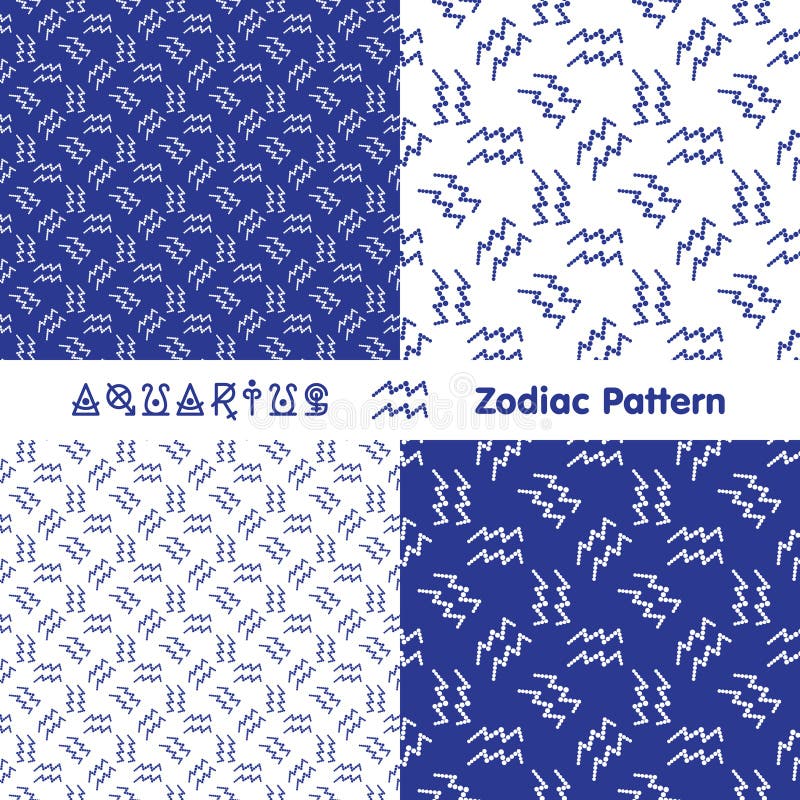 Aquarius Zodiac Sign stock illustration. Illustration of astronomy ...