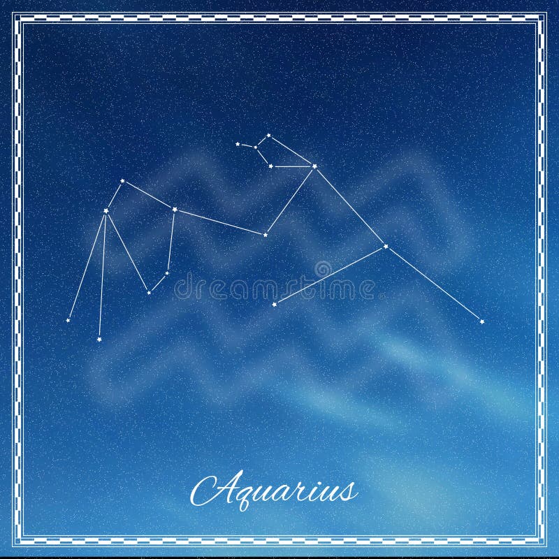 Aquarius Zodiac Sign, Aquarius Symbol Stock Illustration - Illustration ...