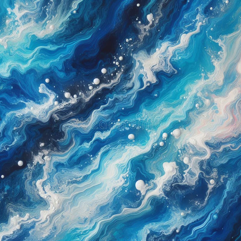 Aquatic Abstraction stock image. Image of canvas, harmonious - 311691871