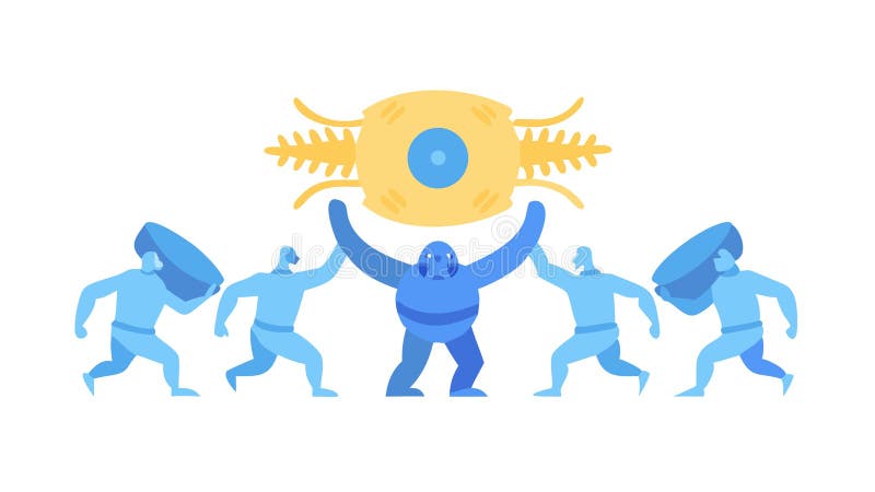 Aquatic Creature with Data Chart, Oceanographic Analytics, Vector ...