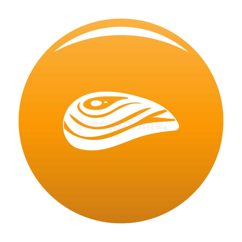 Aquatic Shell Icon Vector Orange Stock Vector - Illustration of coral ...
