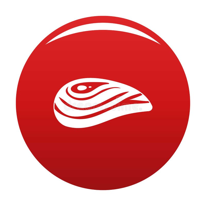 Aquatic Shell Icon Vector Red Stock Vector - Illustration of hole, reef ...