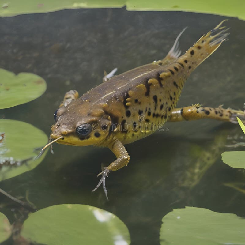 Aquatic Xenopus in the Water Stock Image - Image of animals, amphibians ...