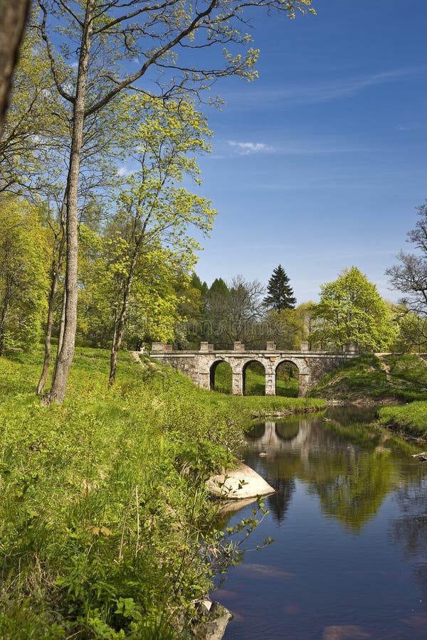 Aqueduct bridge stock photo. Image of water, spring, scenery - 10161878