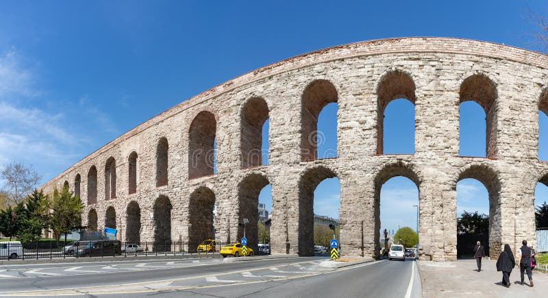 Aqueduct of Valens editorial stock image. Image of roman - 285961409