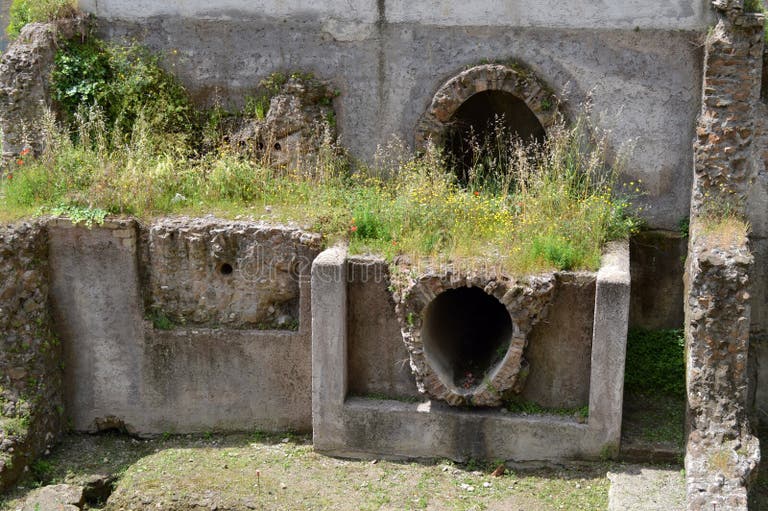 Aqueducts and Sewage Systems in Ancient Rome Stock Photo - Image of ...