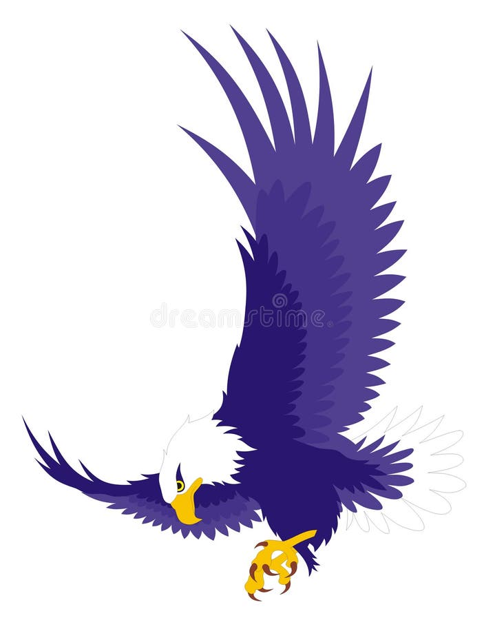 Aquila illustrazione vettoriale. Illustrazione di vettore - 5390073
