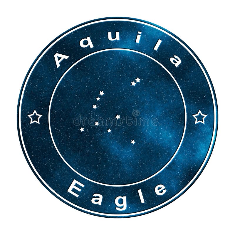 Aquila Star Constellation, Eagle Constellation Stock Illustration ...