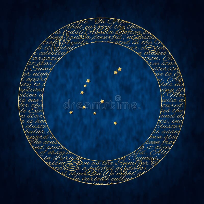 Aquila Star Constellation, Eagle Constellation Stock Illustration ...