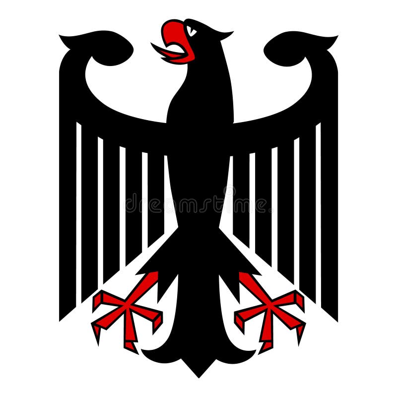 Aquila Federale Della Germania Illustrazione di Stock - Illustrazione ...