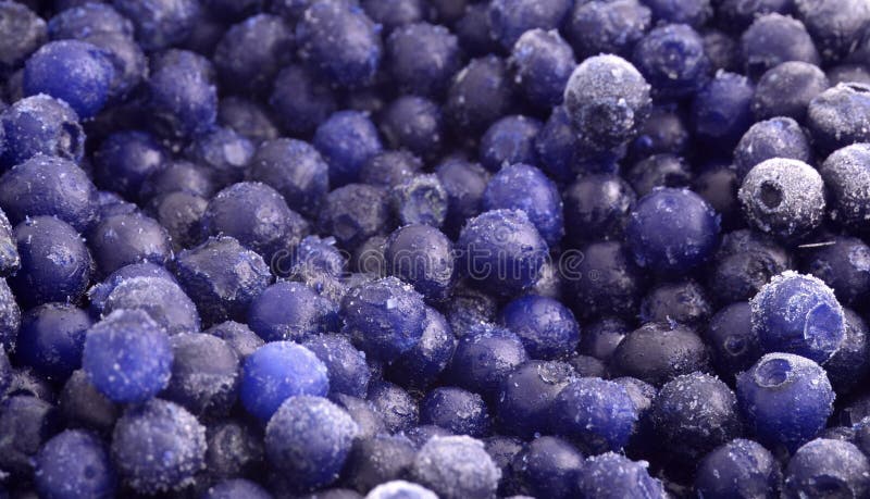 Arándanos Congelados En La Bolsa De Plástico Imagen de archivo - Imagen ...