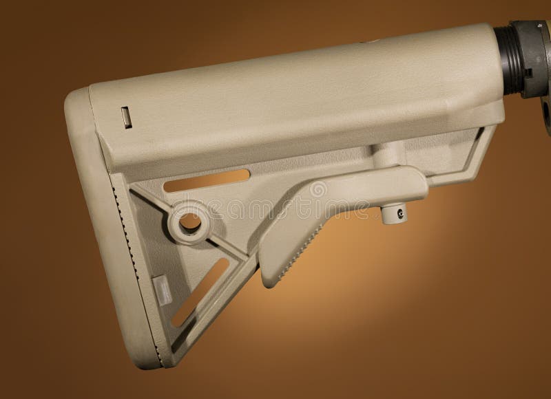 Adjustable rifle stock stock image. Image of assault - 13514967