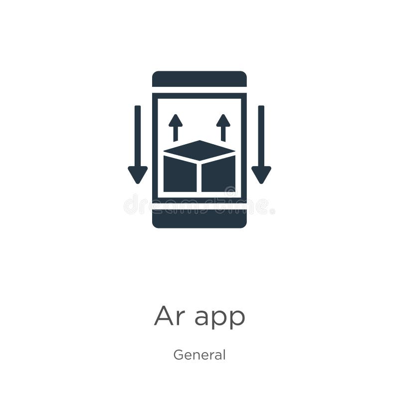 Ar App Icon Vector. Trendy Flat Ar App Icon from General Collection ...