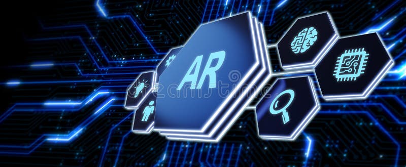Ar, Augmented Reality Icon. Business, Technology, Internet and Network ...