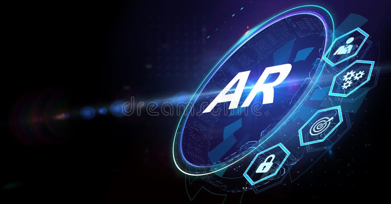 Ar, Augmented Reality Icon. Business, Technology, Internet and Network ...