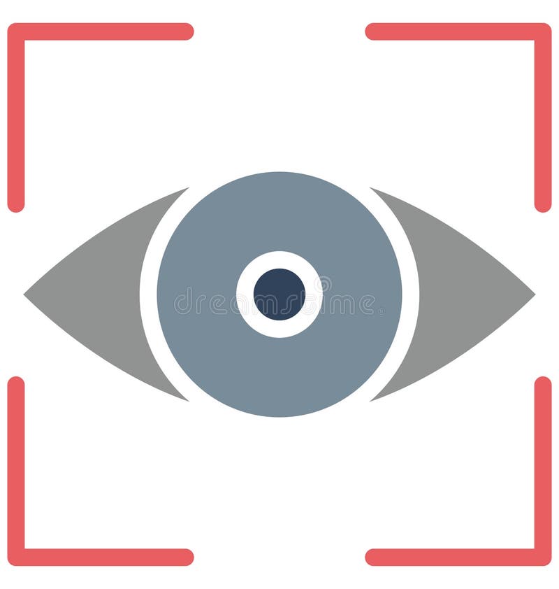 Ar Contact Lenses Isolated Vector Icon Which Can Easily Modify or Edit ...