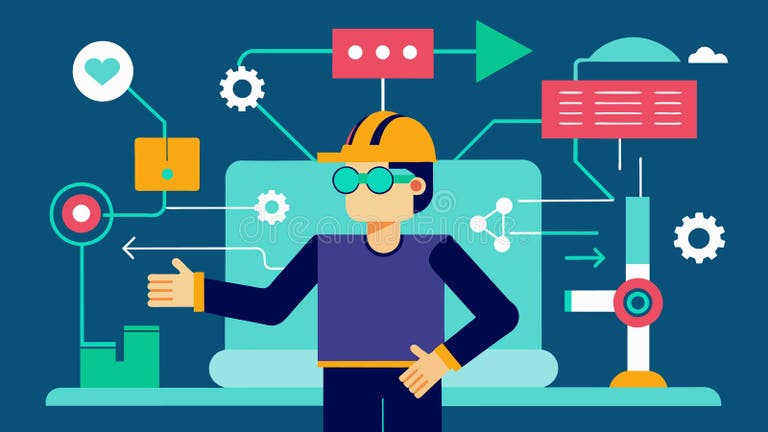 An AR Display Highlighting a Complex Assembly Process with Virtual ...