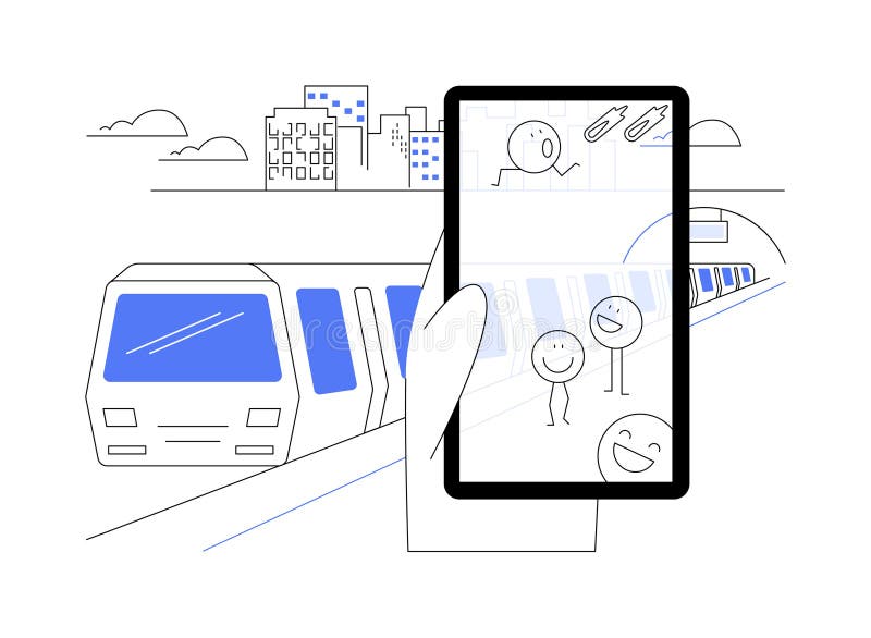 AR in Entertainment Abstract Concept Vector Illustration. Stock Vector ...