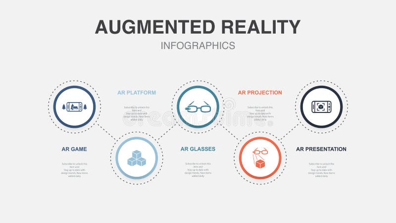 AR Game, Platform, Virtual Glasses, AR Stock Vector - Illustration of ...