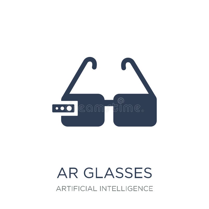 Ar Glasses Icon. Trendy Flat Vector Ar Glasses Icon on White Bac Stock ...