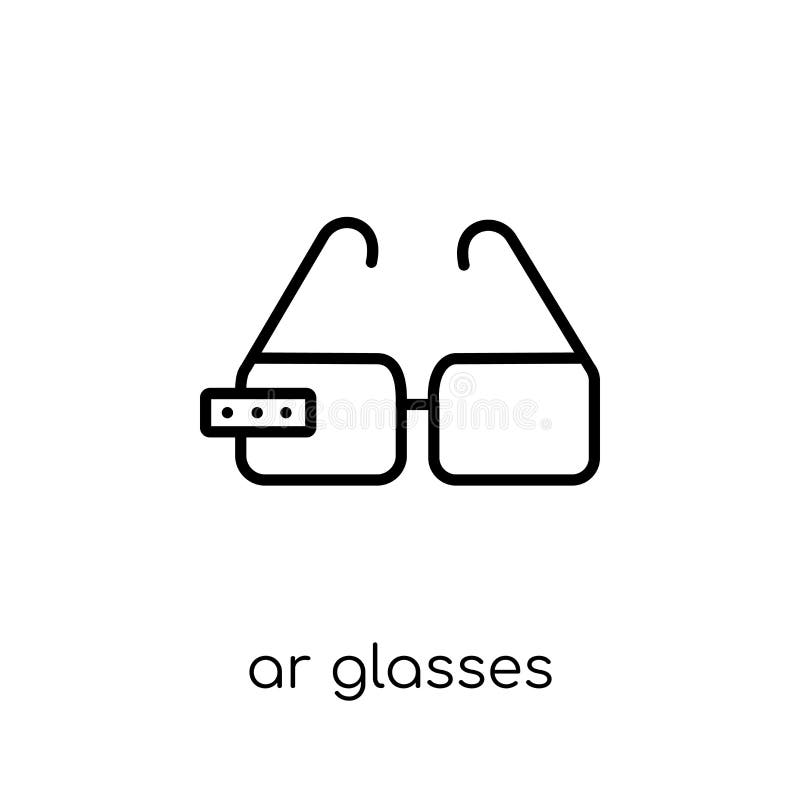 Ar Glasses Icon. Trendy Modern Flat Linear Vector Ar Glasses Icon on ... Ar Glasses Icon. Trendy Modern Flat Linear Vector Ar Glasses Icon on ...