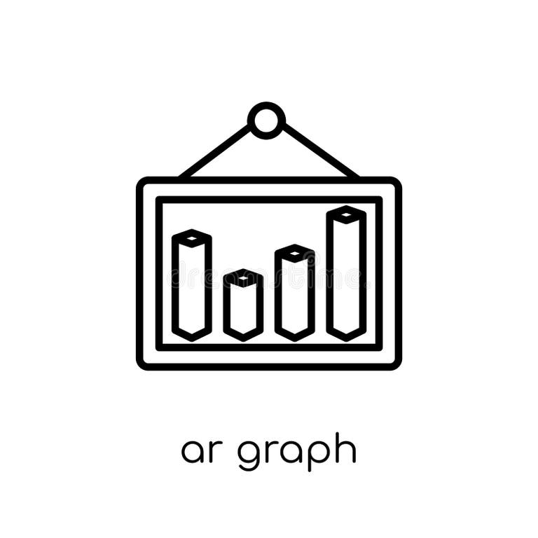 Ar Graph Icon. Trendy Modern Flat Linear Vector Ar Graph Icon on Stock ...