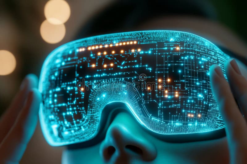 Innovative Ar Headset Interactive Led Circuitry Modern Design Stock ...