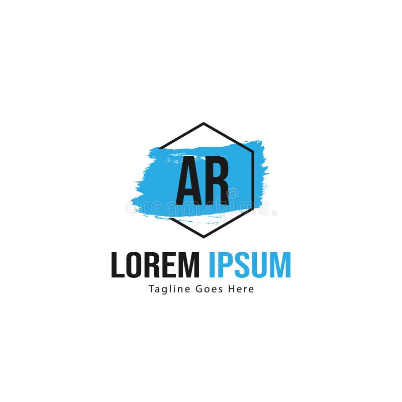 AR Letter Logo Design. Creative Modern AR Letters Icon Illustration ...