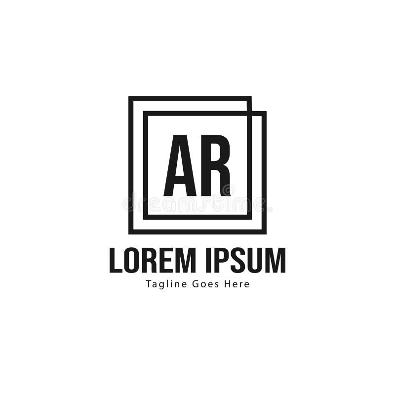 AR Letter Logo Design. Creative Modern AR Letters Icon Illustration ...