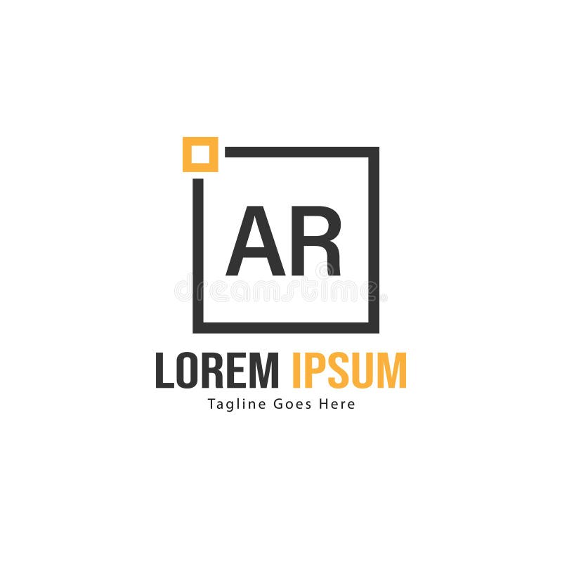 AR Letter Logo Design. Creative Modern AR Letters Icon Illustration ...