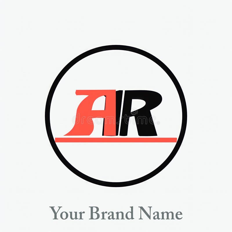 AR Logo for Company Branding, AR Logo Design Stock Illustration ...