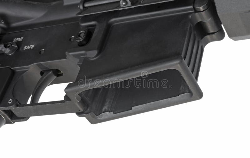 Magazine Well Empty on an Assault Rifle Stock Image - Image of black ...