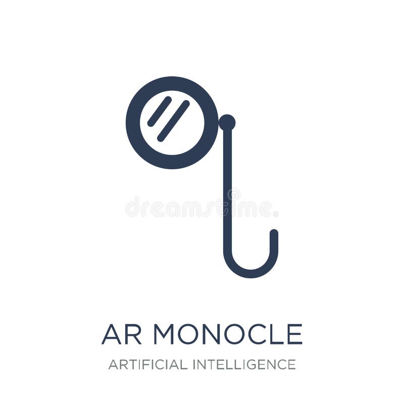 Ar Monocle Icon. Trendy Flat Vector Ar Monocle Icon on White Bac Stock ...