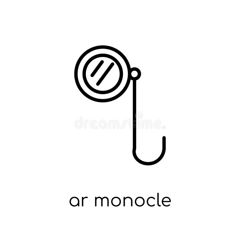 Ar Monocle Icon. Trendy Flat Vector Ar Monocle Icon on White Bac Stock ...