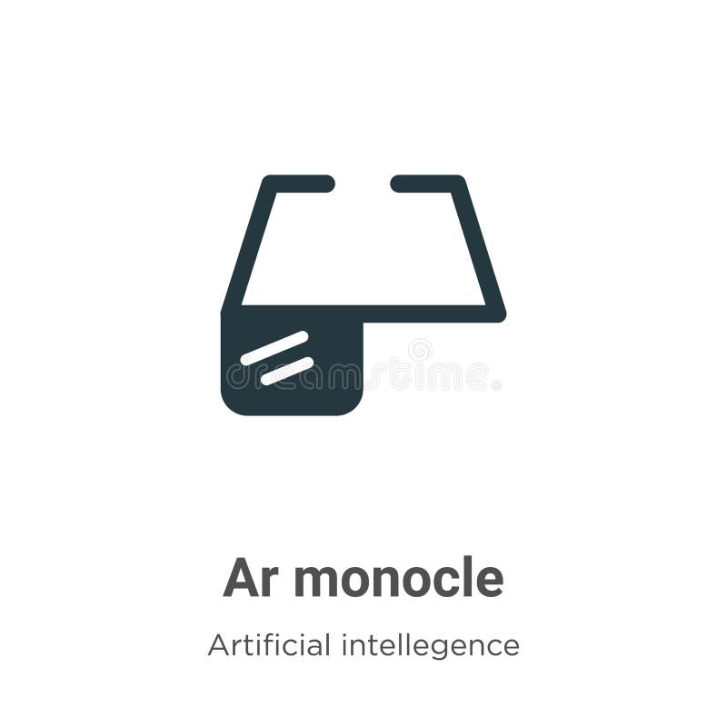 Monocle Vector Icon on White Background. Flat Vector Monocle Icon ...