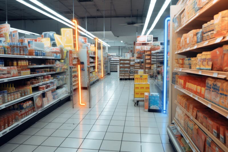 Ar Navigation Arrows Guiding through Store Aisles Stock Illustration ...
