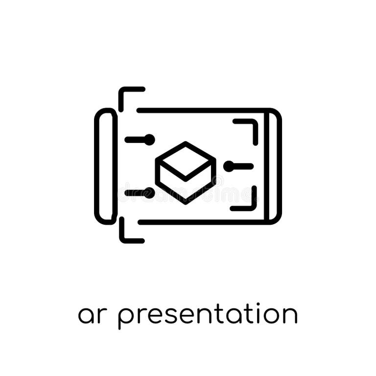 Ar Presentation Icon. Trendy Modern Flat Linear Vector Ar Presentation ...