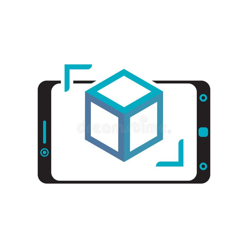 Augmented Reality Icon Vector Sign and Symbol Isolated on White ...