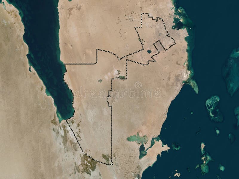 Ar Rayyan, Qatar. High-res Satellite. No Legend Stock Illustration ...