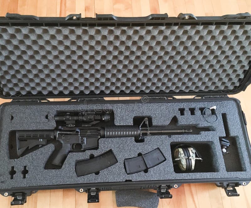 Firearm Storage Solutions, Shooting Gear Stock Photo - Image of firearm ...
